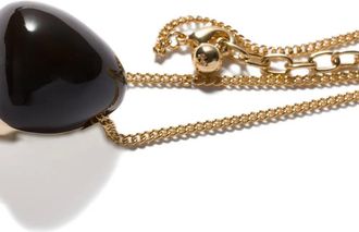 Miu Miu collier sautoir à pendentif - Marron