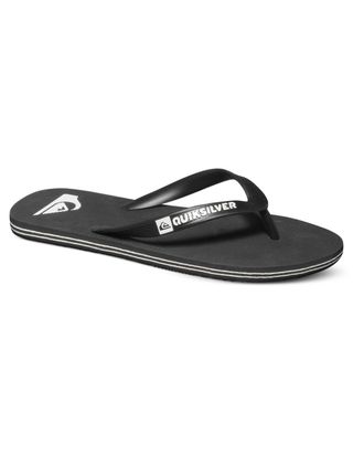 Quiksilver Molokai Tong f&uuml;r M&auml;nner - Black/Black/White - 39 EU