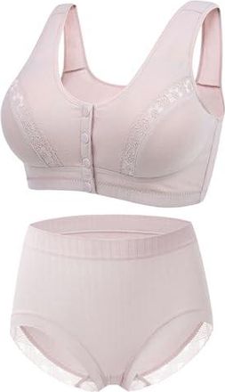 Generic Ensemble string rouge avec fermeture avant - Sous-v&ecirc;tements pour femmes &acirc;g&eacute;es - Soutien-gorge et v&ecirc;tements quotidiens - Accessoires sexy, Rouge past&egrave;q