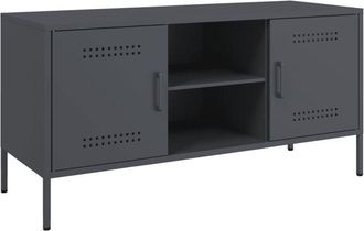 vidaXL Meuble tv anthracite 100,5x39x50,5 cm acier Vidaxl