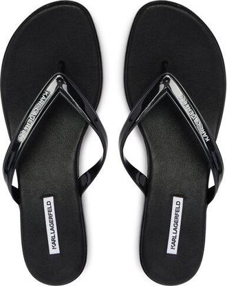 Karl Lagerfeld Zehentrenner Jelly Heel KL83006 Schwarz