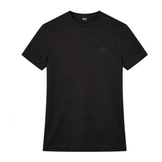 Emporio Armani Homme, Tops, Noir, Taille: M Slim fit Jersey pesante Girocollo
