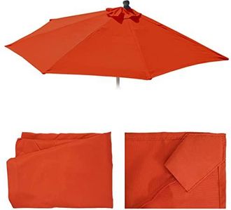 Mendler Toile de Rechange pour Parasol Demi-Rond Parla 300cm UV 50+ 3kg Terracotta