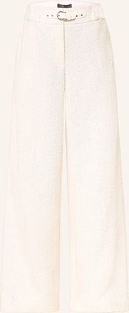 Maje Marlenehose Aus Tweed weiss