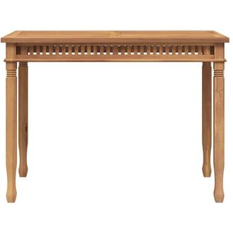 vidaXL Garten-Esstisch 110x65x80 cm Massivholz Teak Vidaxl