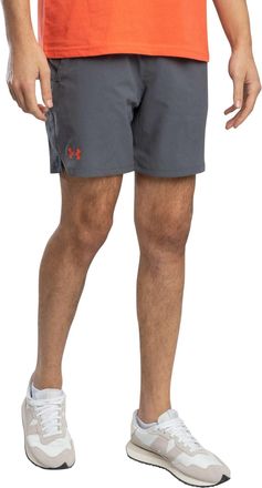 Under Armour Herren Gewebte Shorts Von Vanish, Castlerock/Fire, XXL