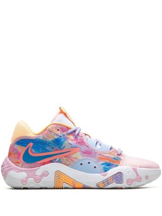 Nike baskets PG 6 Painted Swoosh - Rose