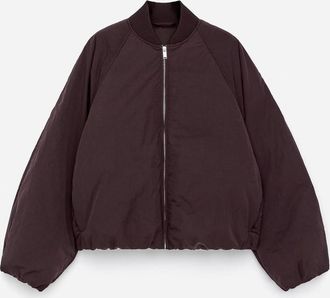 Arket Upcycled Down Cropped-Jacke -Rot