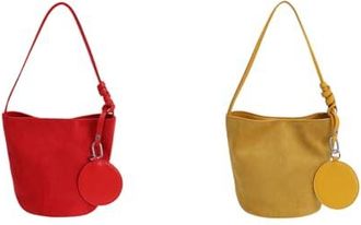 Generic Sac &agrave; bandouli&egrave;re tendance pour femme avec poign&eacute;e - Grande capacit&eacute; - Pour le quotidien et les voyages, Rouge + jaune., Mittelgro&szlig;e