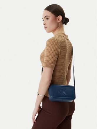 Calvin Klein Handtasche Bold Ck Camera Bag LV04F3220G Blau