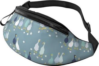 Generic Oies Errantes De Dessin Anim&eacute; Sacs Banane Unisexe Sac De Voyage R&eacute;glable Sacoche Ceinture Pour Sorties Cyclisme Randonn&eacute;e 14X35Cm