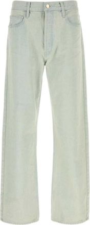 Fear of God Homme, Jeans, Bleu, Taille: W34 Bleach Washed Denim Straight 5 Pocket