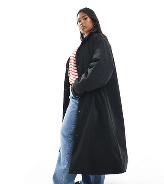 Asos Curve ASOS DESIGN Curve - Doudoune longue &eacute;pur&eacute;e - Noir