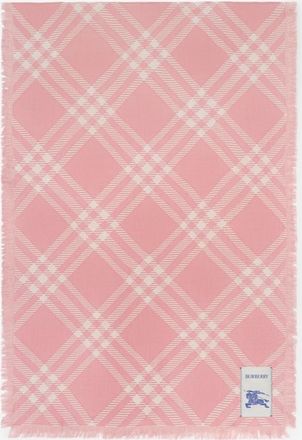 Burberry &Eacute;charpe large en laine et soie Check