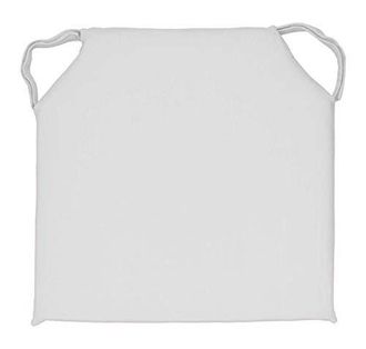 Soleil d'Ocre Kissen von Chaise, Baumwolle, Weiß, 40 x 40 cm