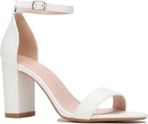 La Modeuse Sandales à bride et talon carrés