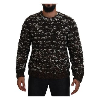 Dolce & Gabbana Bronzener Strickpullover - - Knitwear - Herren - Braun - XS