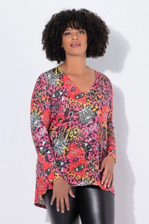 Angel Of Style T-Shirt T-Shirt A-Linie Alloverdruck Glitzersteinchen