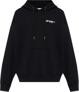 Off-white Homme, Sweatshirts et sweats &agrave; capuche, Noir, Taille: S Logo SweaT-shirt