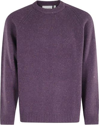 Carhartt Work in Progress Homme, Pulls, Violet, Taille: S Anglistic Sweater