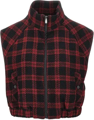 Pinko Tweed vest with Buffalo Check motif Woman 38