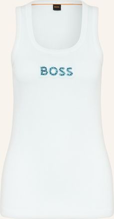 HUGO BOSS Top Ematite Mit Schmucksteinen blau