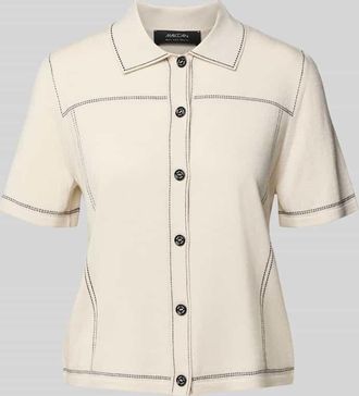 Marc Cain Regular Fit Hemdbluse mit Viskose-Kaschmir-Anteil