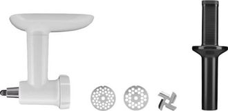 KitchenAid Accessoires - 5KSMFGA - Hachoir à Viande pour KitchenAid Robot Pâtissier - Hachoir à Légume - Moulin Alimentaire en Plastique Blanc