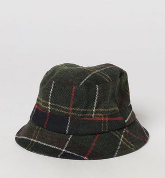Barbour Bucket Hat aus Wollmischung mit Tartan-Muster und aufgesetztem Logo