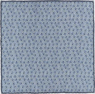 Brunello Cucinelli Pochette de costume en pure soie &agrave; motif g&eacute;om&eacute;trique