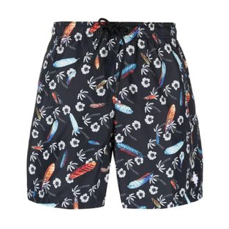 Marcelo Burlon Hawaii Print Badeshorts - - Swimwear - Herren - Schwarzk - S