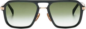 Eyewear by David Beckham Getönte Pilotenbrille - Grün