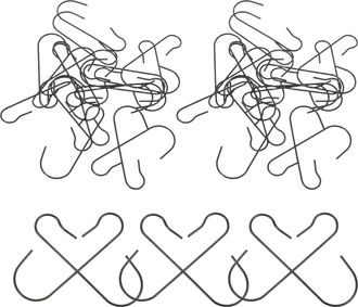 BESPORTBLE HOLIDYOYO 200 St&uuml;ck Weihnachtsdeko Haken aus Metall Robuste Christbaumkugel Aufh&auml;nger f&uuml;r Lichterketten und Gartendekorationen Schwarz Vielseitig f&uuml;r 