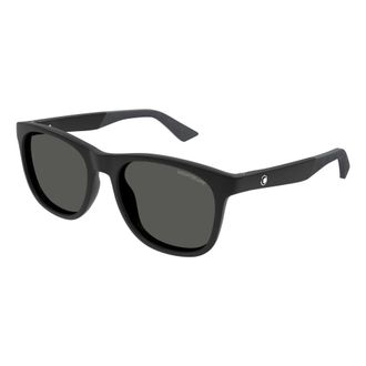 Montblanc Stilvolle Sonnenbrille in Schwarz - - Accessories - Herren - Schwarzk - 55 MM