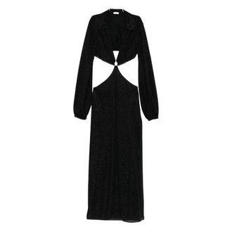 Os&eacute;ree Lumi&egrave;re Cutout Kleid mit Ringdetail- Maxi-L&auml;nge - - Dresses - Damen - Schwarzk - M