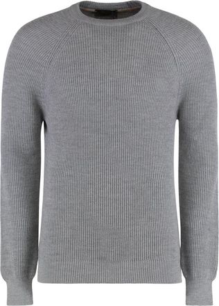 Moorer Homme, Pulls, Gris, Taille: L Pull ras du cou