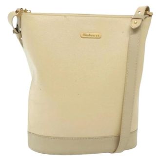 Burberry Sac Bandouli&egrave;re en Cuir Pre-owned - Femme - Pre-owned - Beige - Taille: ONE Size