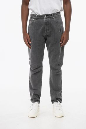 Brunello Cucinelli Stonewashed Slim-Fit-Jeans 16cm Brunello Cucinelli