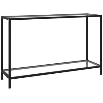 vidaXL Table console Transparent 120x35x75 cm Verre tremp&eacute; Vidaxl