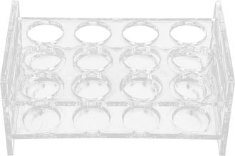 NUOBESTY Transparenter Acryl Shot Glass Holder mit F&auml;chern Runder Becherhalter f&uuml;r Bar Spirituosen und Getr&auml;nkedekoration Vielseitig f&uuml;r Party Ausstellung und 