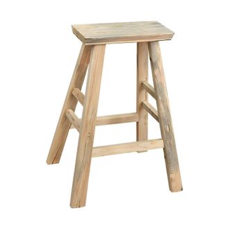 Generic Landhaus-Sitzbank Holzhocker Aus Holz, Als Tritthocker Fu&szlig;endebank Am Bett, Hohe, Schmale Schuhbank Flurbank Mit Dicken Beinen, Bettbank Barstuhl Sitz