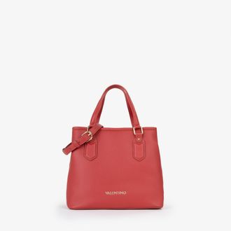 Valentino Handbags Shopper VALENTINO BAGS BRIXTON, Damen, Gr. B/H/T: 28cm x 24cm x 17cm, rubino, Lederimitat, Taschen Shopper, Handtasche Damen Tasche Damen Schultertasc
