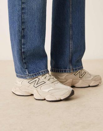New Balance 9060 - Sneakers in Beige-Wei&szlig;
