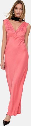 Lily And Lionel Midikleid Pandora Bias Cut Sleeveless Embroidered Maxi Dress Damen