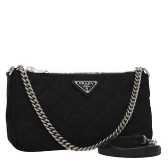Prada Pre-owned Nylon sacs-main - Femme - Pre-owned - Noir - Taille: ONE Size