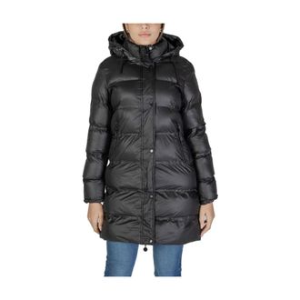Sandro Ferrone Schwarze Polyester Jacke & Mantel Kollektion - - Coats - Damen - Schwarzk - 2XL