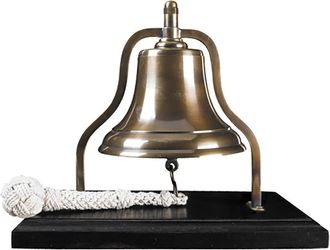 Authentic Models Zahlmeister-Glocke Pursers Bell, Schiffsglocke auf Holzst&auml;nder AC076