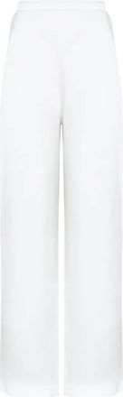 Gloria Coelho Wide-Leg-Hose mit Bundfalten - Wei&szlig;