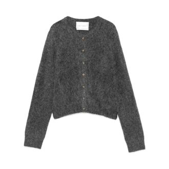 Soft Goat Geb&uuml;rstete Strickjacke - - Knitwear - Damen - Grau - M