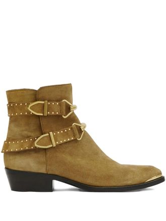 Isabel Marant Zalya Stiefel mit Nieten - Braun